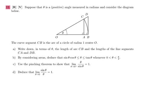 Solved R V Suppose That Is A Positive Angle Chegg