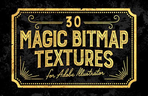 30 Magic Bitmap Texture Graphics For Adobe Illustrator