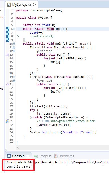play java java multithreading synchronization method level