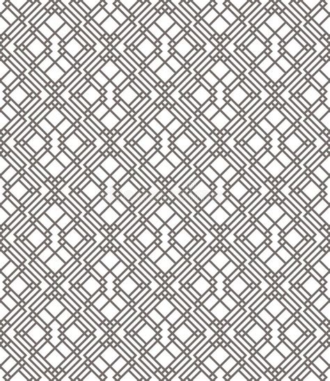 Geometric Abstract Seamless Pattern Linear Motif Background Stock Vector Illustration Of