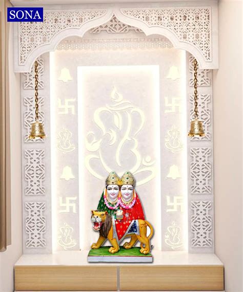 Marble Chamunda Mata Statue Goddess Chamunda Statue Chamunda Moorti