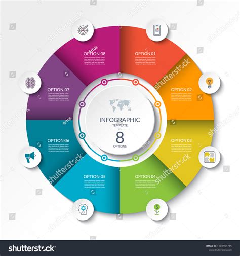 Circular Infographic Flow Chart Process Diagram Stock Vector Royalty Free
