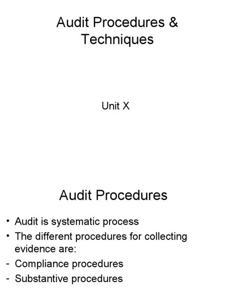 PDF Audit Procedures Techniques DOKUMEN TIPS