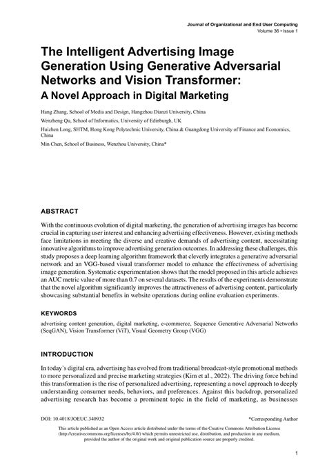 Pdf The Intelligent Advertising Image Generation Using Generative Adversarial Networks And