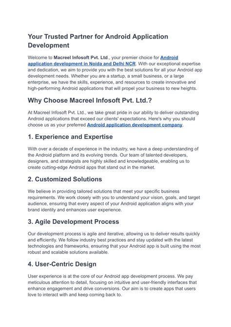 Ppt Your Trusted Partner For Android Application Development Ppt Your Trusted Partner For Android Application Development