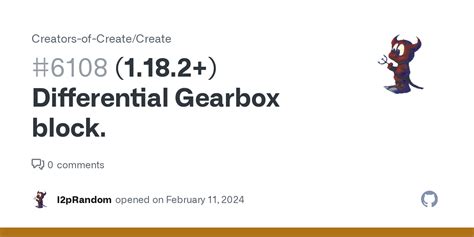 1 18 2 Differential Gearbox Block · Issue 6108 · Creators Of Create Create · Github