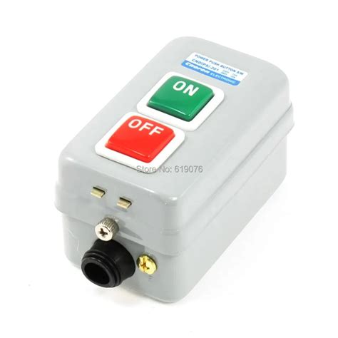 Aliexpress.com : Buy 380V 10A/220V 15A ON/OFF 3 Phase 3P Self Locking Power Push Button Switch ...