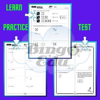 GRADE 1 Unit 6 Addition Strategies Example Practice Quiz By Bingo Edu