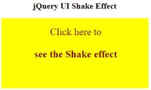 JQuery UI Effect Method Providing Set Of Various Animations