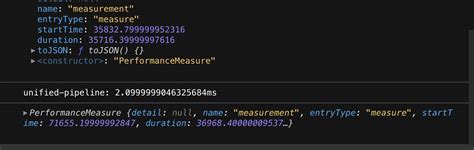 javascript console time vs window performance measure stack overflow
