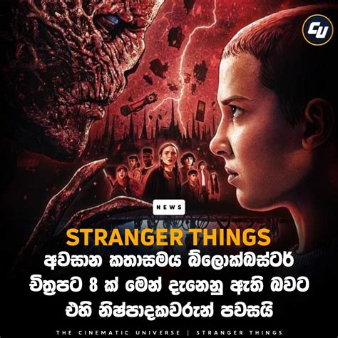 The Cinematic Universe ☢️ The Duffer Brothers Say That The Final