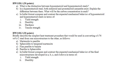 Solved Hw11b1 20 Points A What Is The Distinction