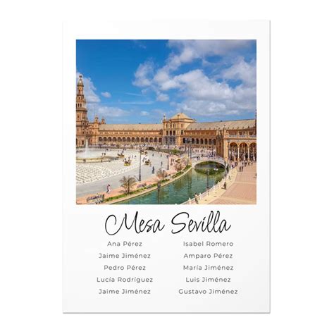 Seating Plan De Boda Modelo Carrete