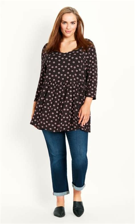 Plus Size Peplum Tops Smock Tops Yours Clothing