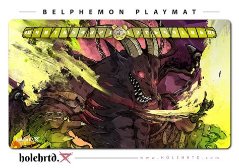 Digimon Tcg Belphemon Playmat Etsy