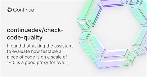 Continuedevcheck Code Quality