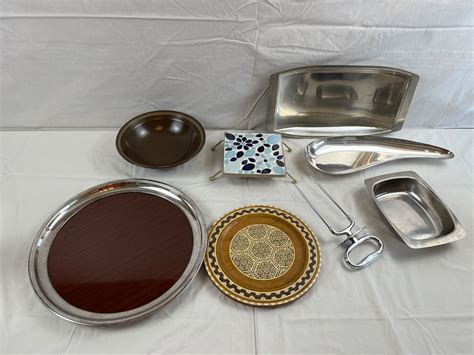 Assorted Serving Platters And Utensils Sunrise Estate Services Ltd