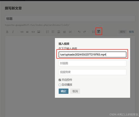 20241124 typecho 视频插入插件 typecho视频插件 csdn博客