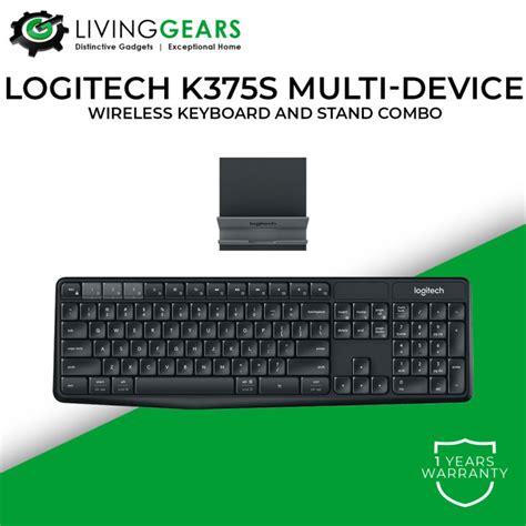 Logitech K375s Multi Device Keyboard With Quiet Comfortable Typing Universal Phone And Tablet