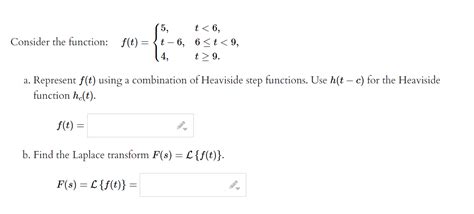 solved consider the function f t 5 t
