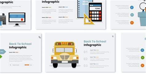 Снова в школу Презентация инфографики Keynote Шаблоны презентаций Envato Elements