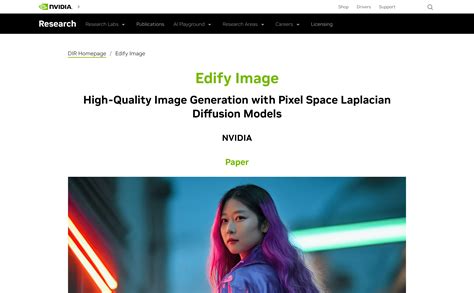 Edify Image Generate High Quality Images Using The Pixel Space Laplacian Diffusion Model