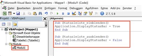 Exceltricks De — Statusleiste In Excel Ein Oder Ausblenden