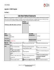 Appendix C Swms Template Docx Cpcccm Appendix C Swms Template For Task Safe Work