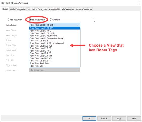 solved room tags not showing on a linked model autodesk community