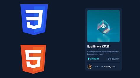 Frontend Mentor Challenge Nft Preview Card Component Youtube