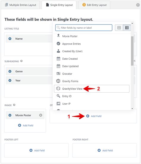 how to embed a view inside another view gravitykit support knowledge