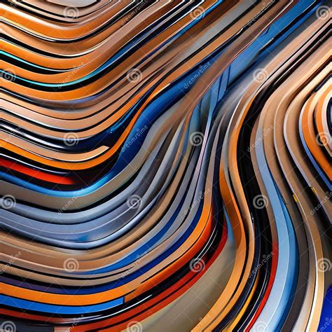 Dynamic Lines And Shapes Converging And Diverging Creating A Sense Of Movement And Rhythm In