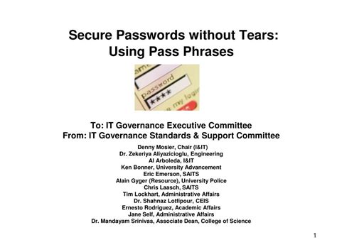 Ppt Secure Passwords Without Tears Using Pass Phrases Powerpoint Presentation Id 5759758