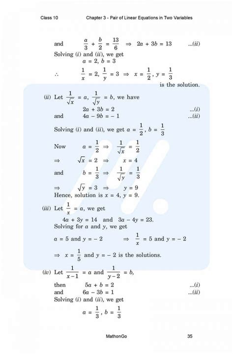 NCERT Solutions For Class 10 Maths Chapter 3 Exercise 3 6 MathonGo