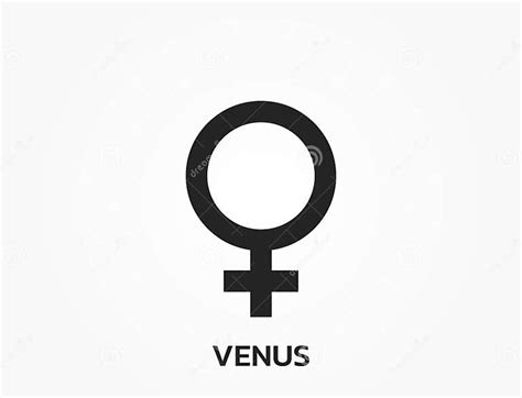Venus Astrology Symbol Zodiac Astronomy And Horoscope Sign Stock