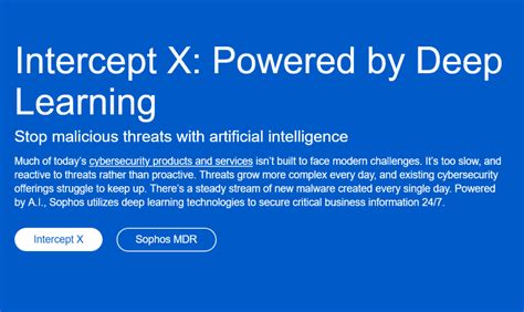 sophos intercept x easy with ai