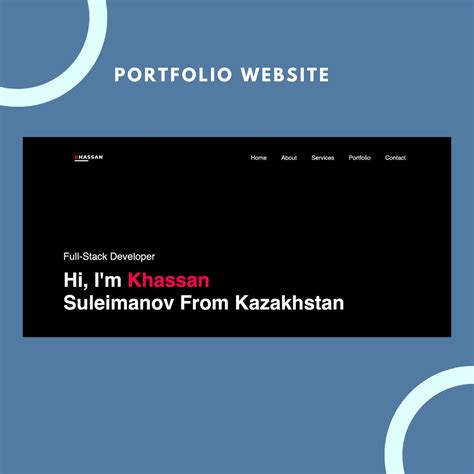 Khassan Suleimanov On Linkedin Portfolio Fullstackdeveloper Webdevelopment Projects