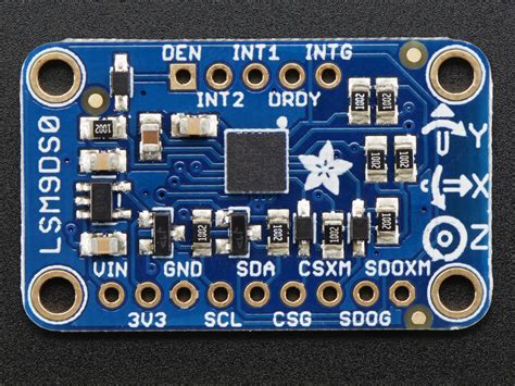 Pinouts Adafruit Lsm9ds0 Accelerometer Gyro Magnetometer 9 Dof