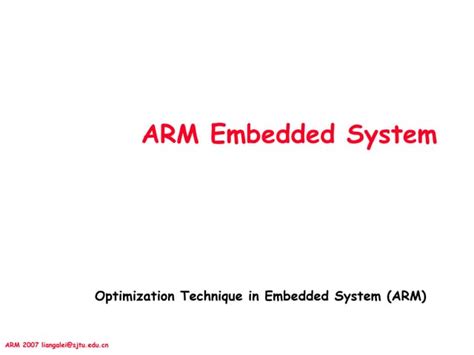 arm processor ppt