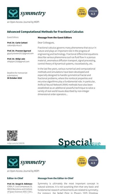 Prof Shilpi Jain On Linkedin Special Issue Advanced Computational