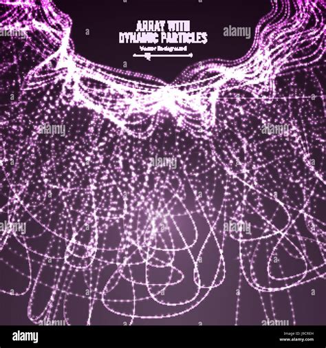 Array Vector With Splash Particles Big Data Complex Digital Abstract