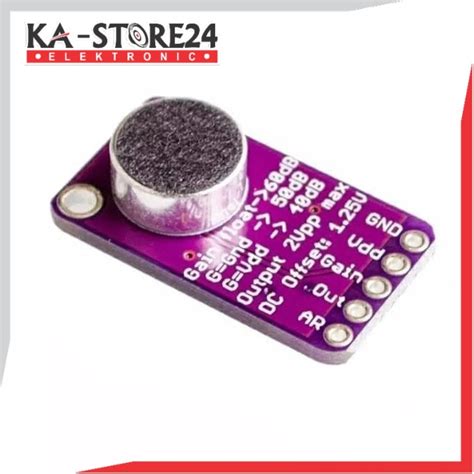 jual modul mic max9814 microphone agc audio sensor sound detection
