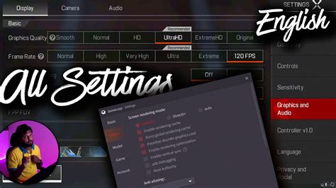 Gameloop Settings For Apex Legends Mobile English Youtube