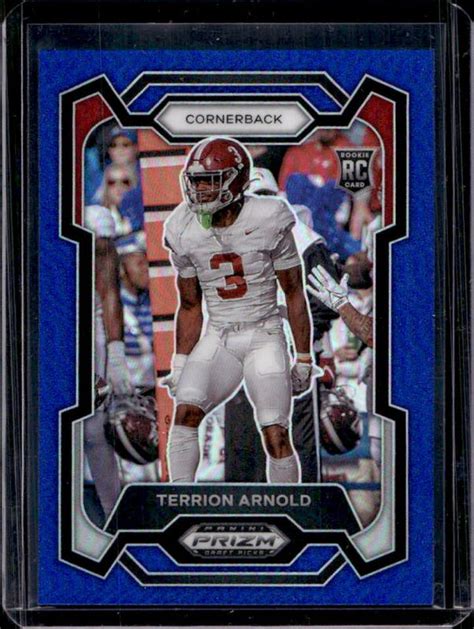 Terrion Arnold 2024 Prizm Draft Picks 116 Autographs Blue 199 Price