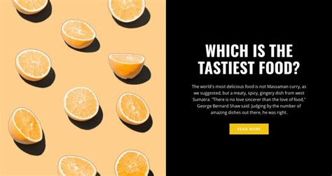 The Most Delicious Food Css Template By Nicepage
