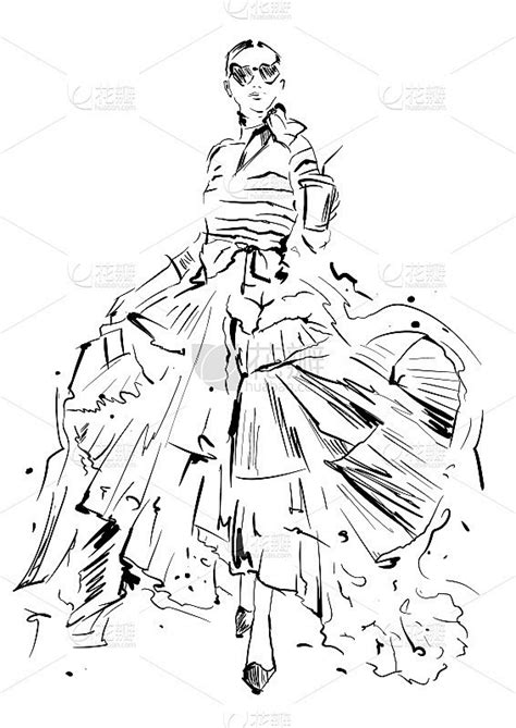 手绘时尚插画