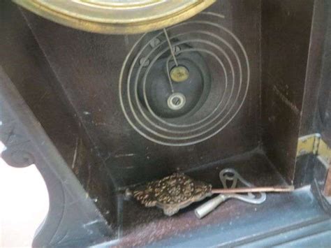 Gingerbread Clock W Pendulum And Key Lambrecht Auction Inc