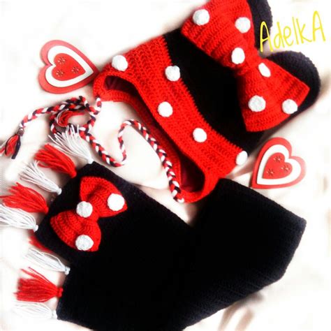 Комплект для девочек Минни маус Шапочка Девочка