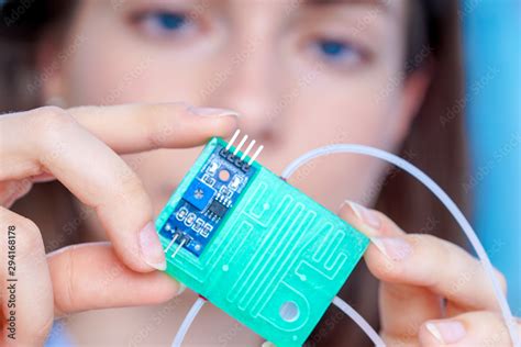 Girl Holding Polymers Bio MEMS Biomedical Microelectromechanical Systems LOC Lab On A Chip