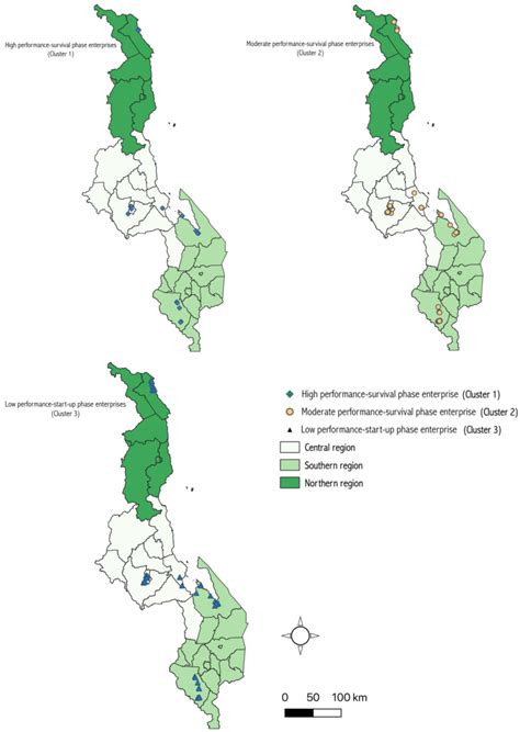 Spatial Distribution Of Clusters Informal Baobab Microenterprise Types Download Scientific